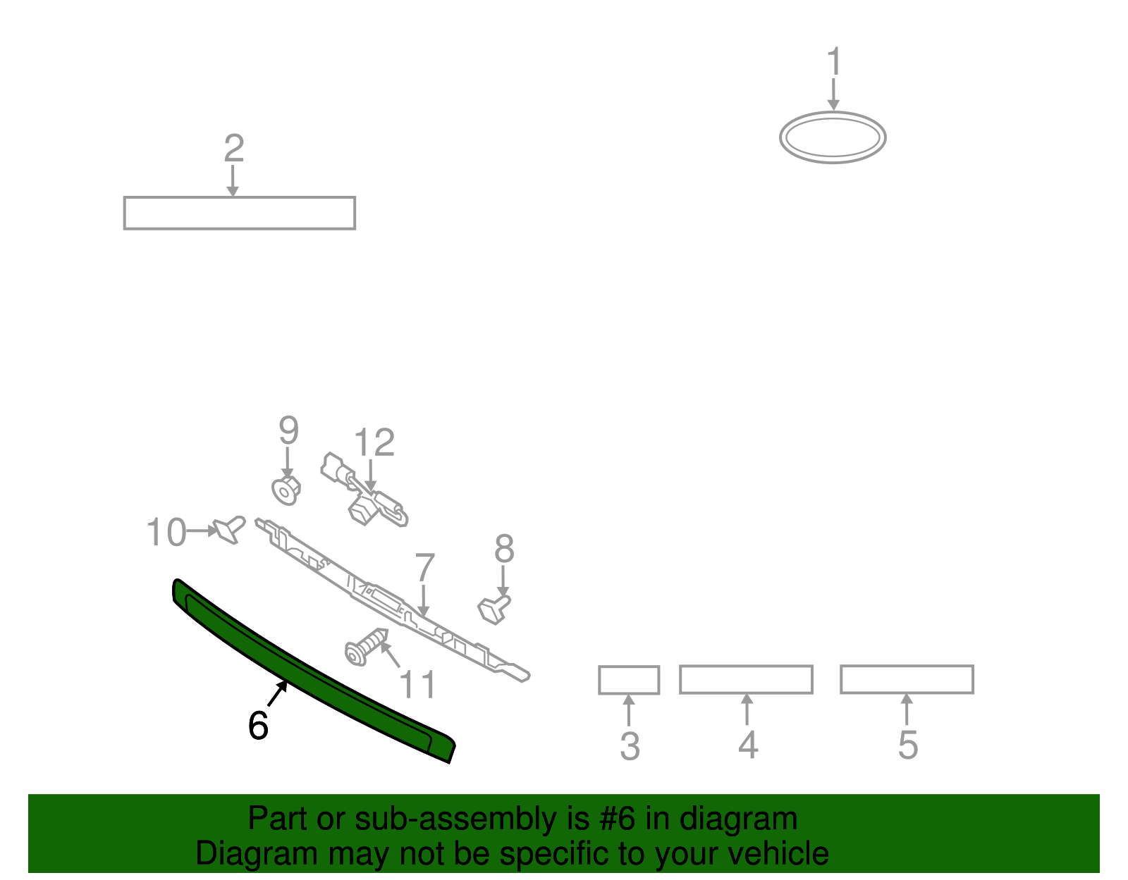 87311-2P000 - Trim Molding 2011-2013 Kia Sorento | Kia.Parts Store