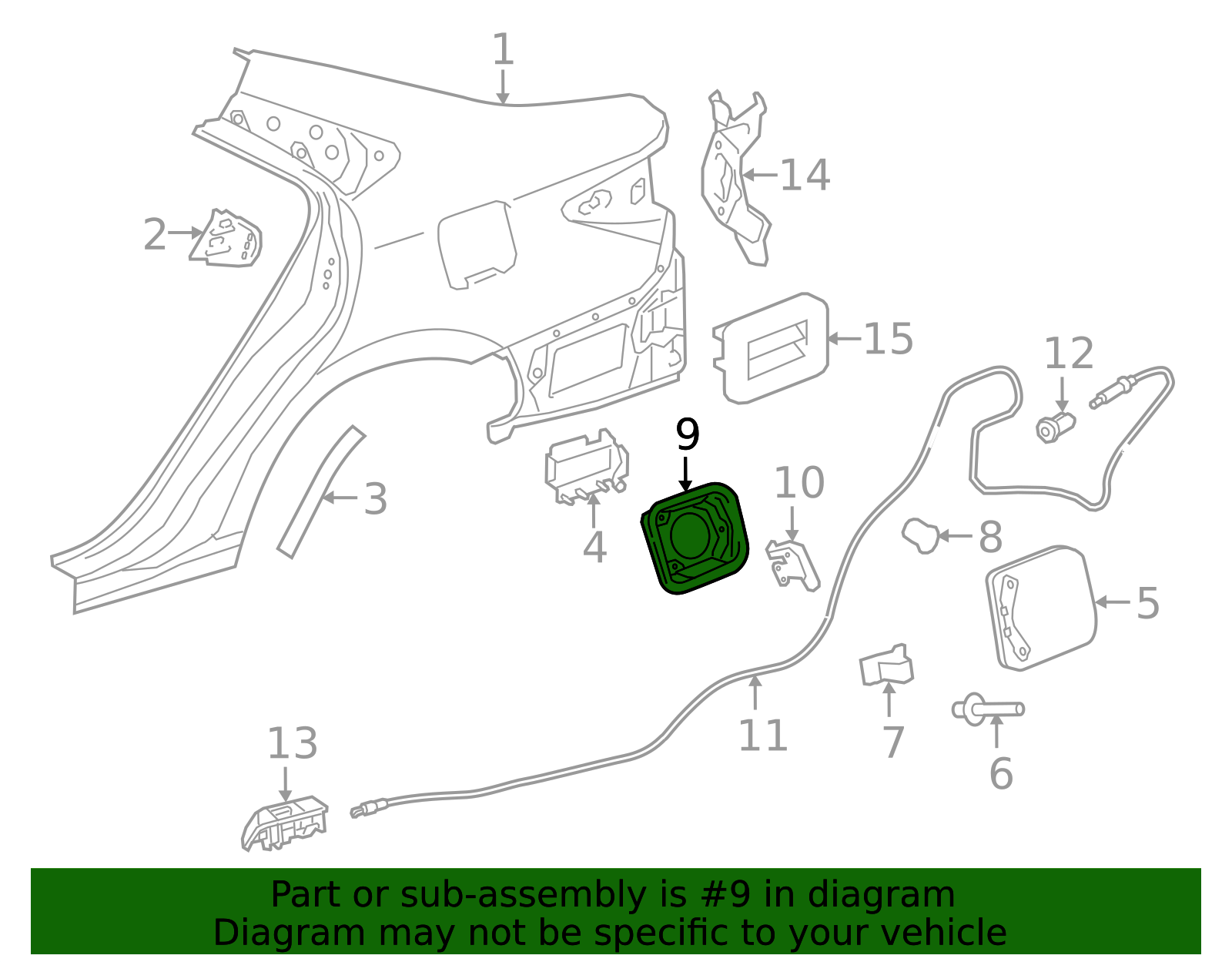 2015-2017 Toyota Camry Fuel Pocket 61725-06010 | MotorMotor