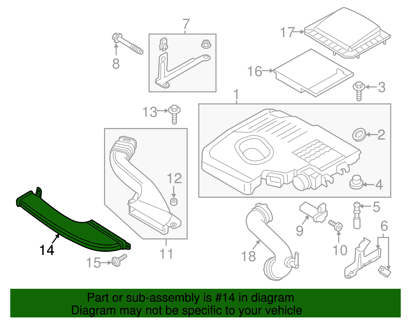 2013-2020 Ford Hose Air HG9Z-9B659-C | Varsity Ford