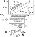Genuine OEM Mazda Trima And Molding | RealMazdaParts.com