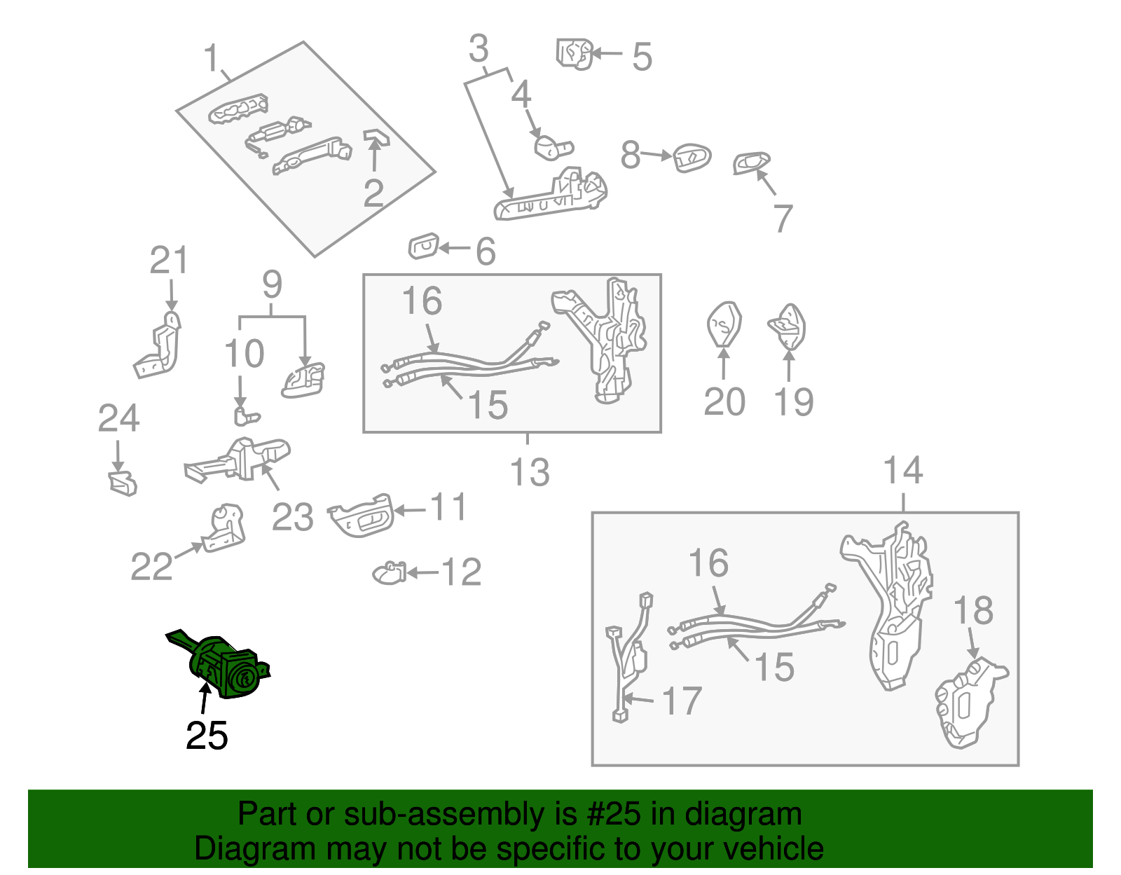 2001-2006 Lexus LS430 Lock Cylinder 69052-50130 | OEM Parts Online