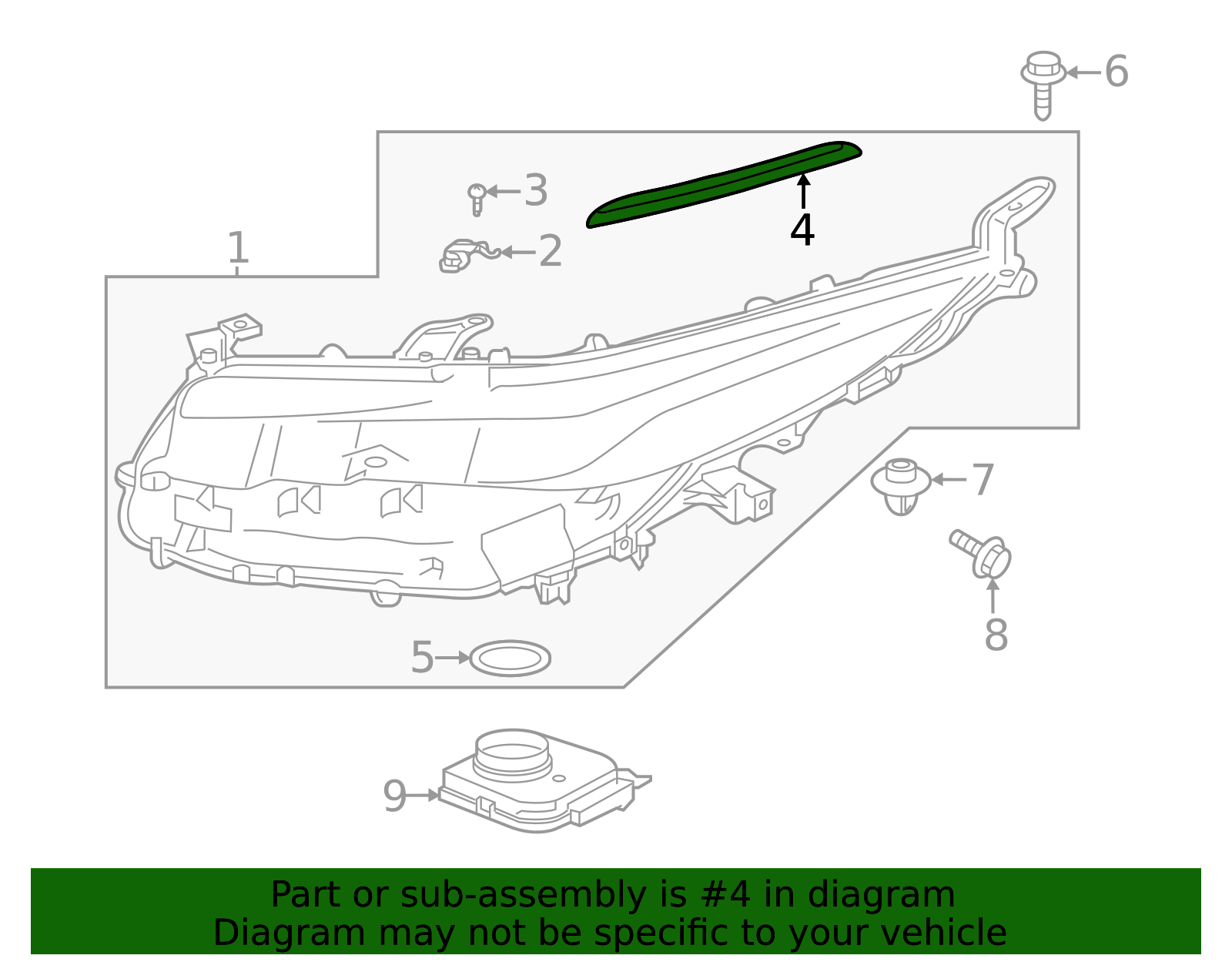 2017-2022 Toyota Prius Prime Headlamp Protector 81117-47800 | Toyota ...