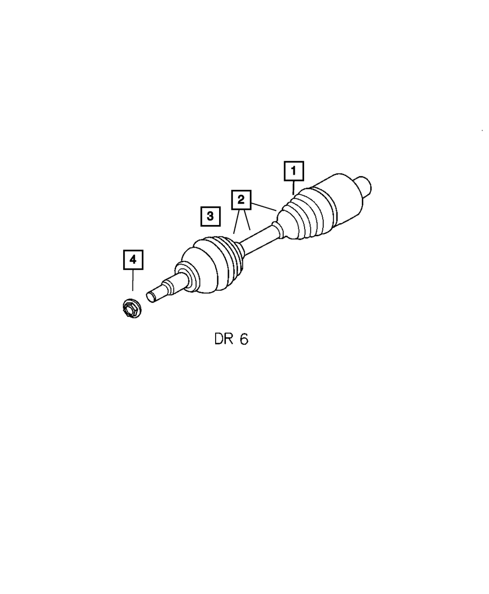R5170822AA - Axle Half Shaft, Remanufactured The Official Mopar eStore