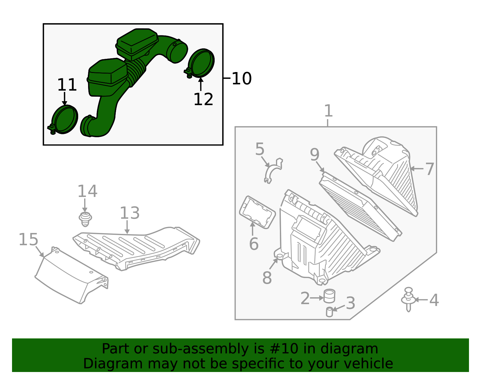 2014-2015 Kia Sorento Intake Hose 28130-2W200 | TascaParts.com