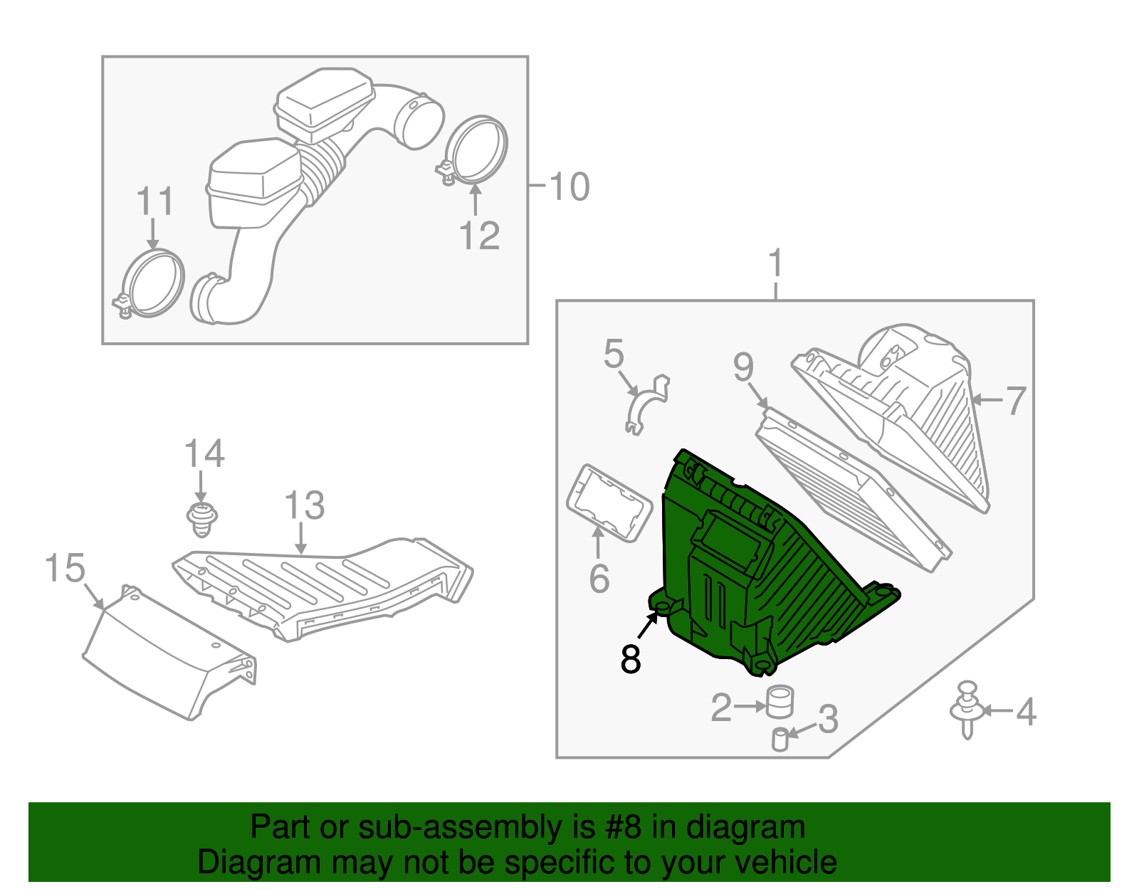 2014-2015 Kia Sorento | Lower Cover | 28112-2W100 | Kia Auto Parts