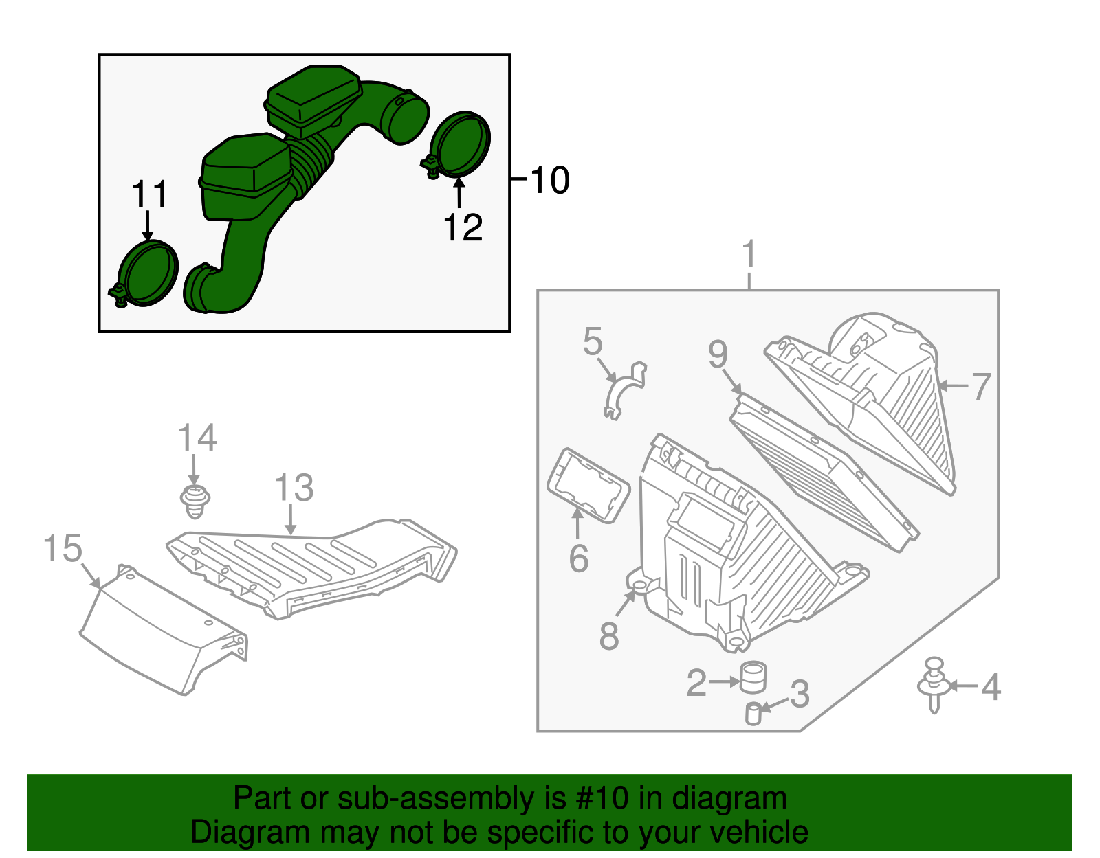 28140-2P200 - Intake Hose 2011-2013 Kia Sorento | Kia Cheap Parts