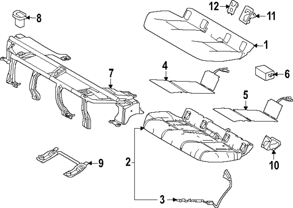 2023-2024 Toyota Seat Heater Housing 90980-12807 | Toyota Parts Center