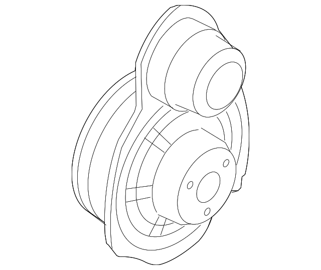 2006-2016 Volkswagen Front Dr Speaker 3C0-035-454-B | VW Direct Auto Parts