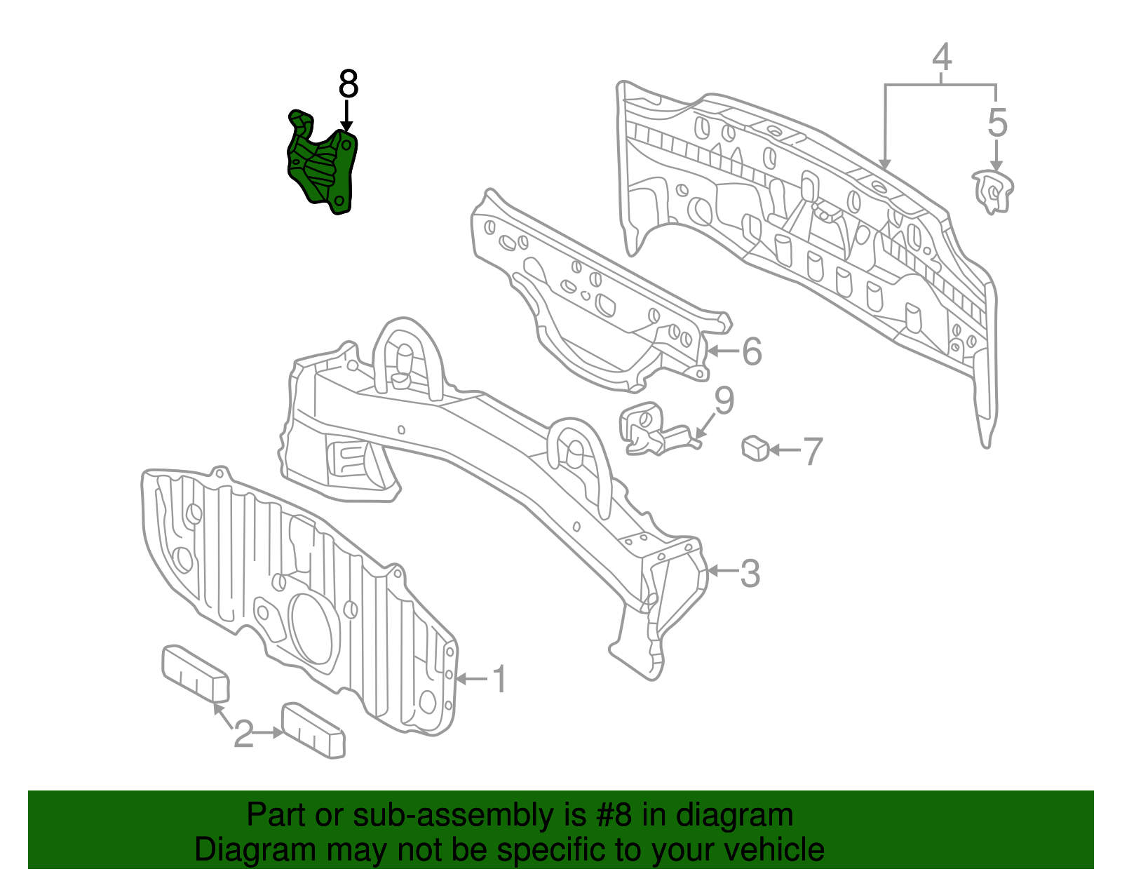 2002-2010 Lexus SC430 Spare Bracket 51938-24010 | OEM Parts Online