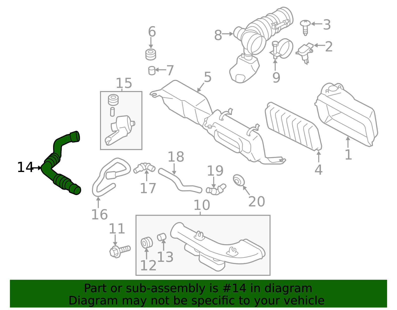 SU003-01200 - High-Quality PCV Valve Hose for 2013-2020 Toyota ...