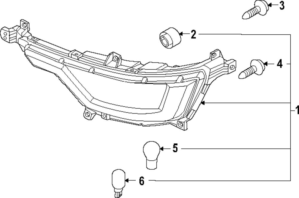2023-2025 Kia | Backup Lamp Assembly | 92405-AT000 | Kia Auto Parts