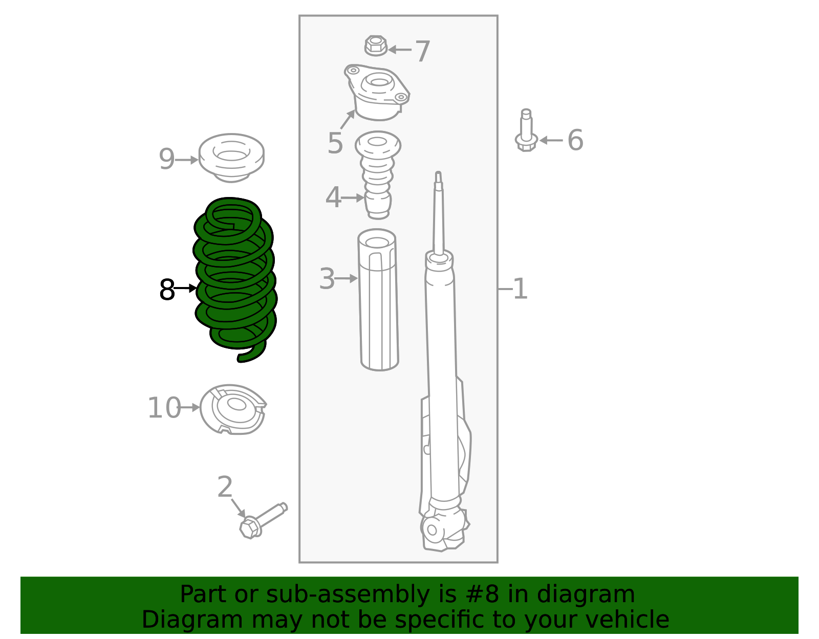 2018-2022 Ford EcoSport Coil Spring GN1Z-5560-C | Awesome Parts Ford