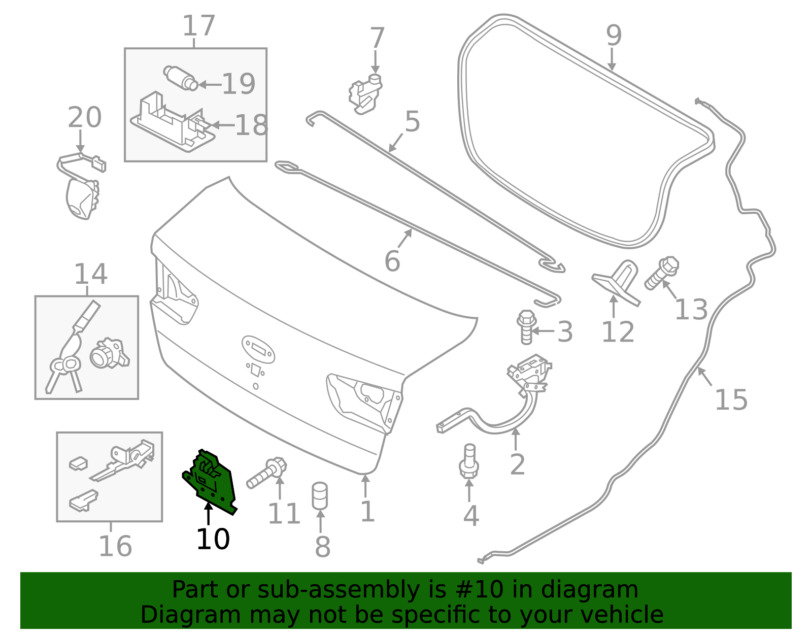 81230 1W030 - Latch 2012-2017 Kia Rio | Kia Cheap Parts