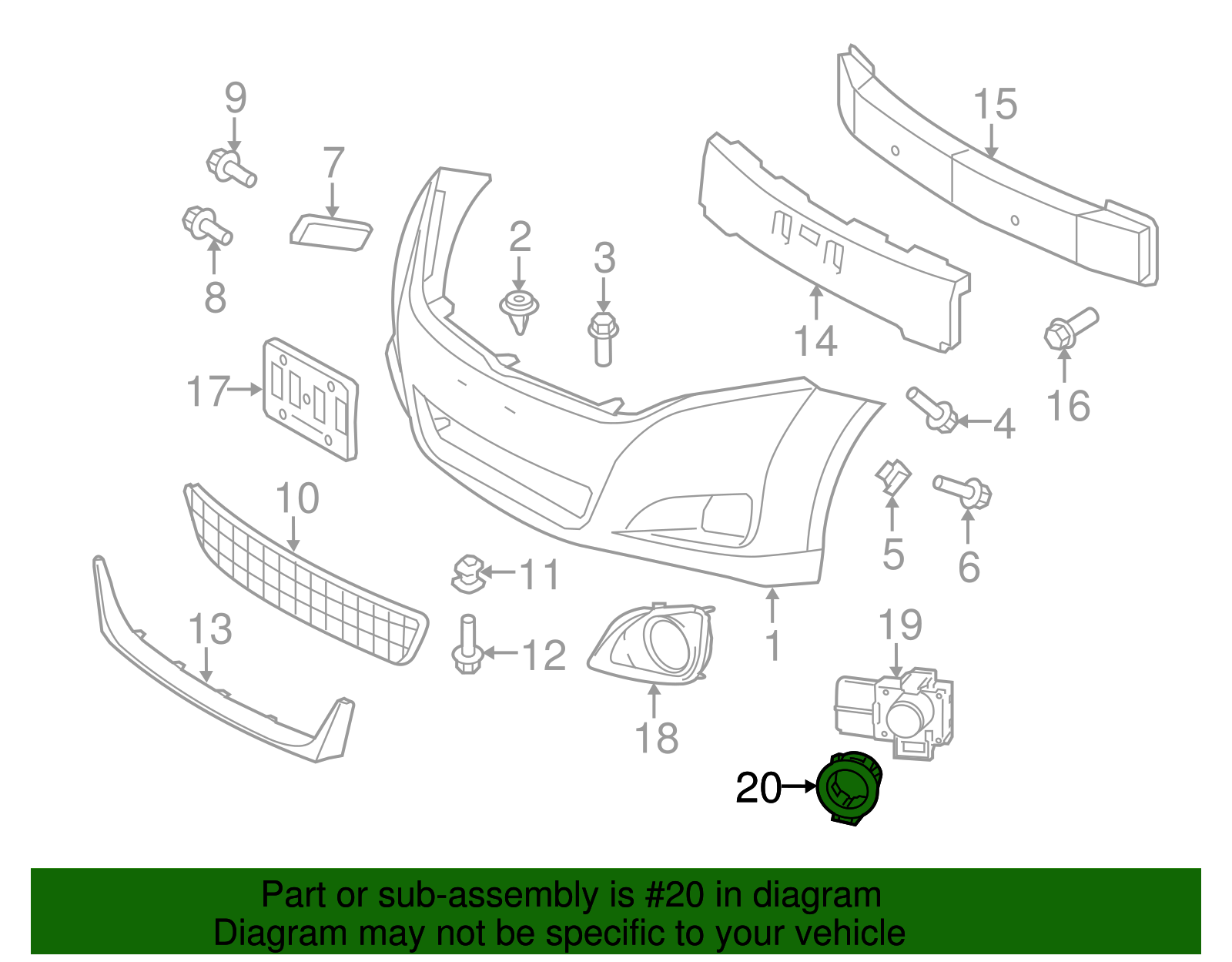 2011-2017 Toyota Park Sensor Retainer 89348-71010-A1 | Toyota Parts Center