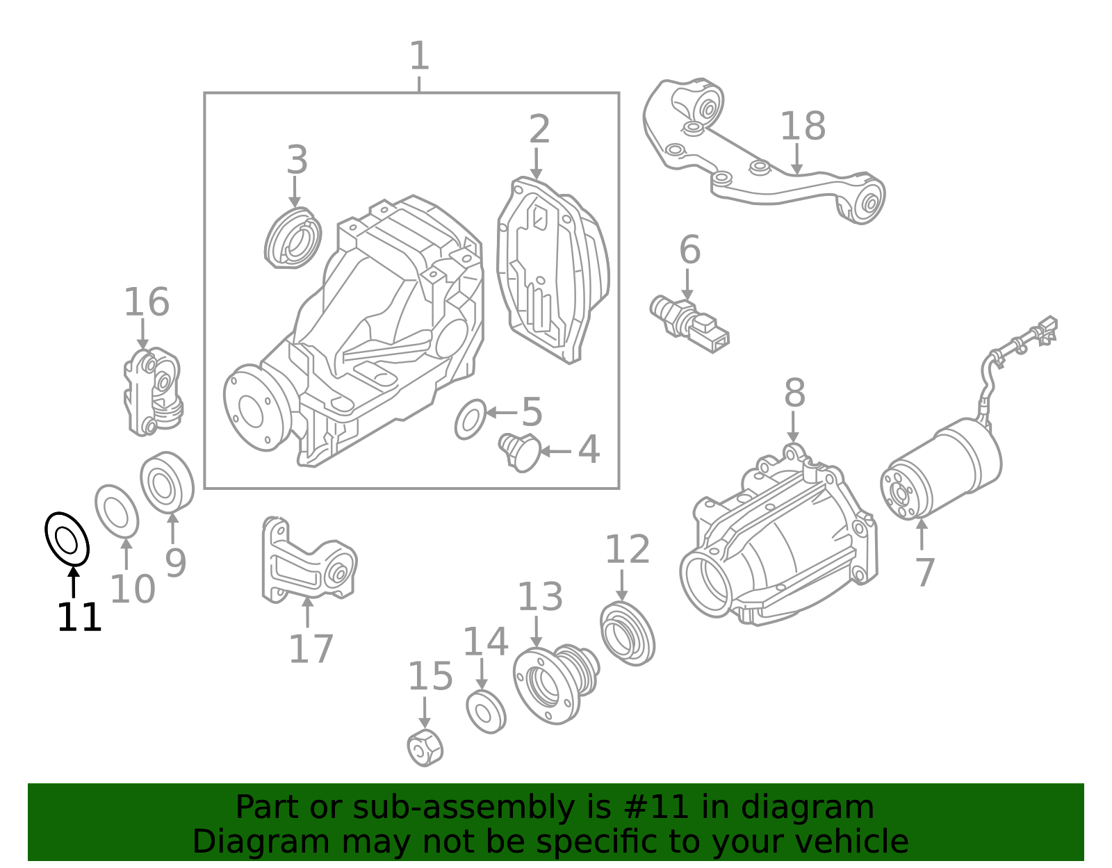 PA01-27-431 - Pinion Bearing Spacer - 1994-2024 Mazda | mazdaswag.com