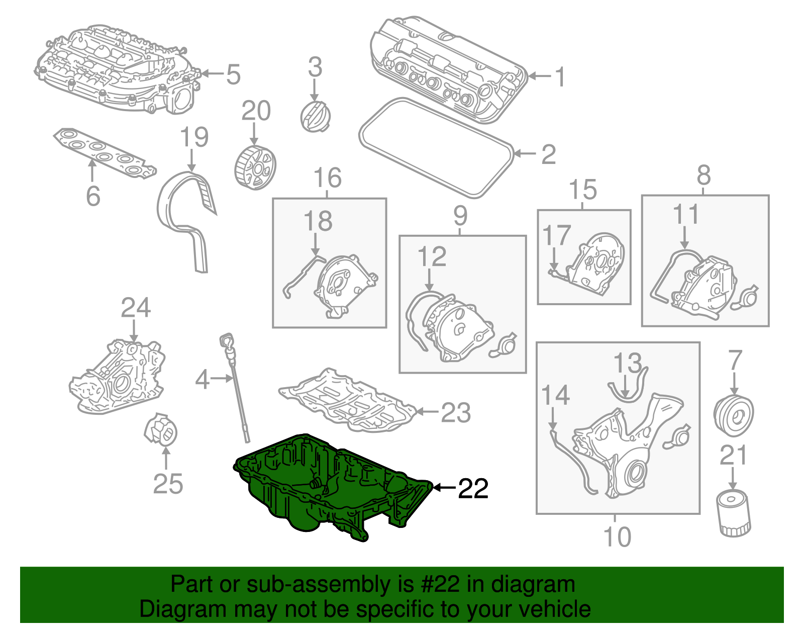 2007-2017 Honda Oil Pan 11200-5MH-A00 | OEM Parts Online