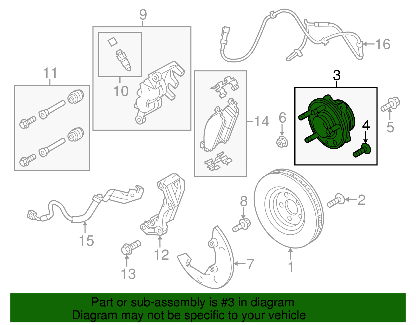 2013-2019 Ford Hub Assembly HB5Z-1104-C | Awesome Parts Ford