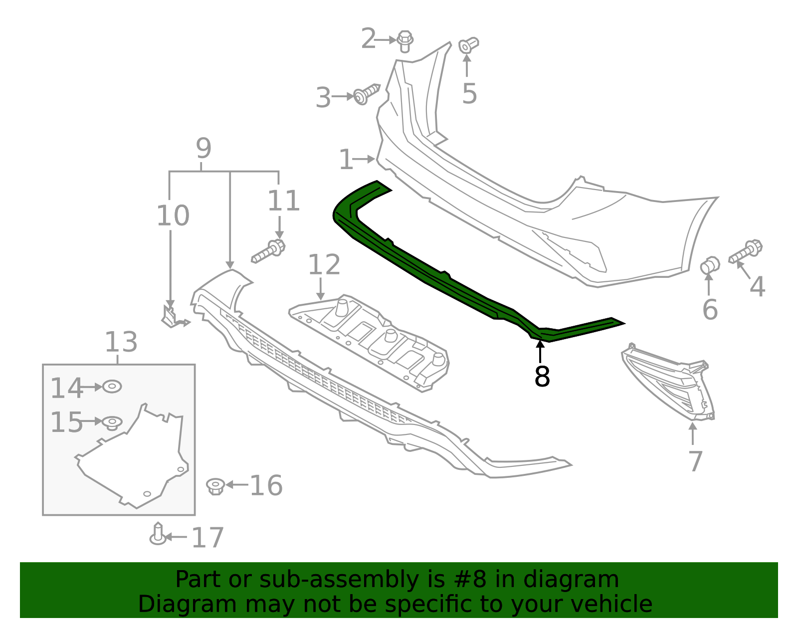 86612-M7000 - Lower Cover 2019-2021 Kia Forte | Genuine Kia Parts