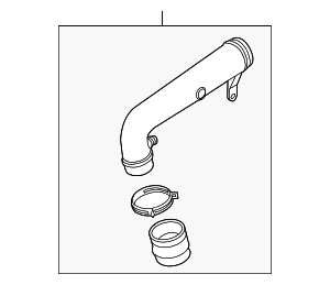 2009-2018 Volkswagen Engine Air Intake Hose 1K0-129-654-BE | VW Direct ...