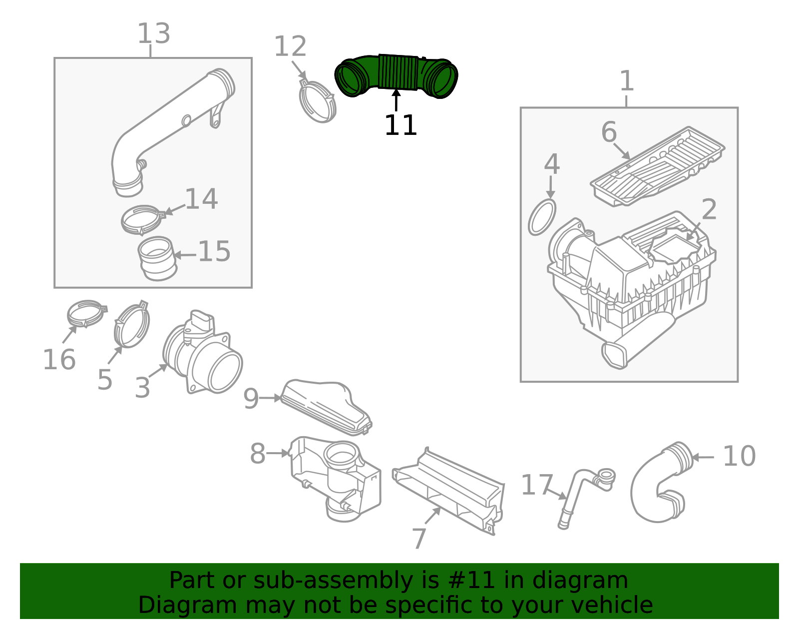 1K0-129-684-L - Connector Pipe 2009-2017 Volkswagen | Volkswagen Parts ...