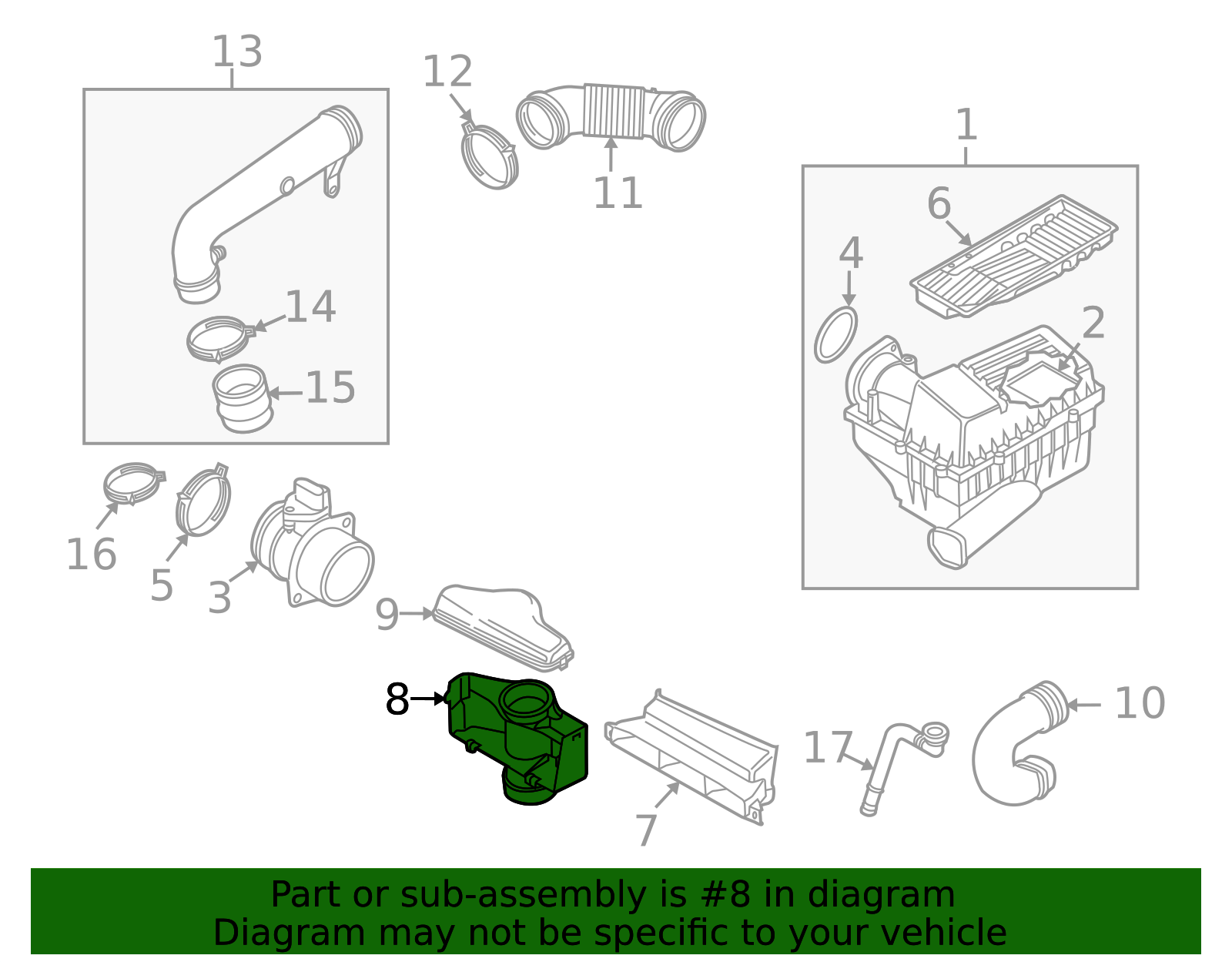 1K0-805-962-E-9B9 - Inlet Connector 2009-2018 Volkswagen | OEM VW Parts ...