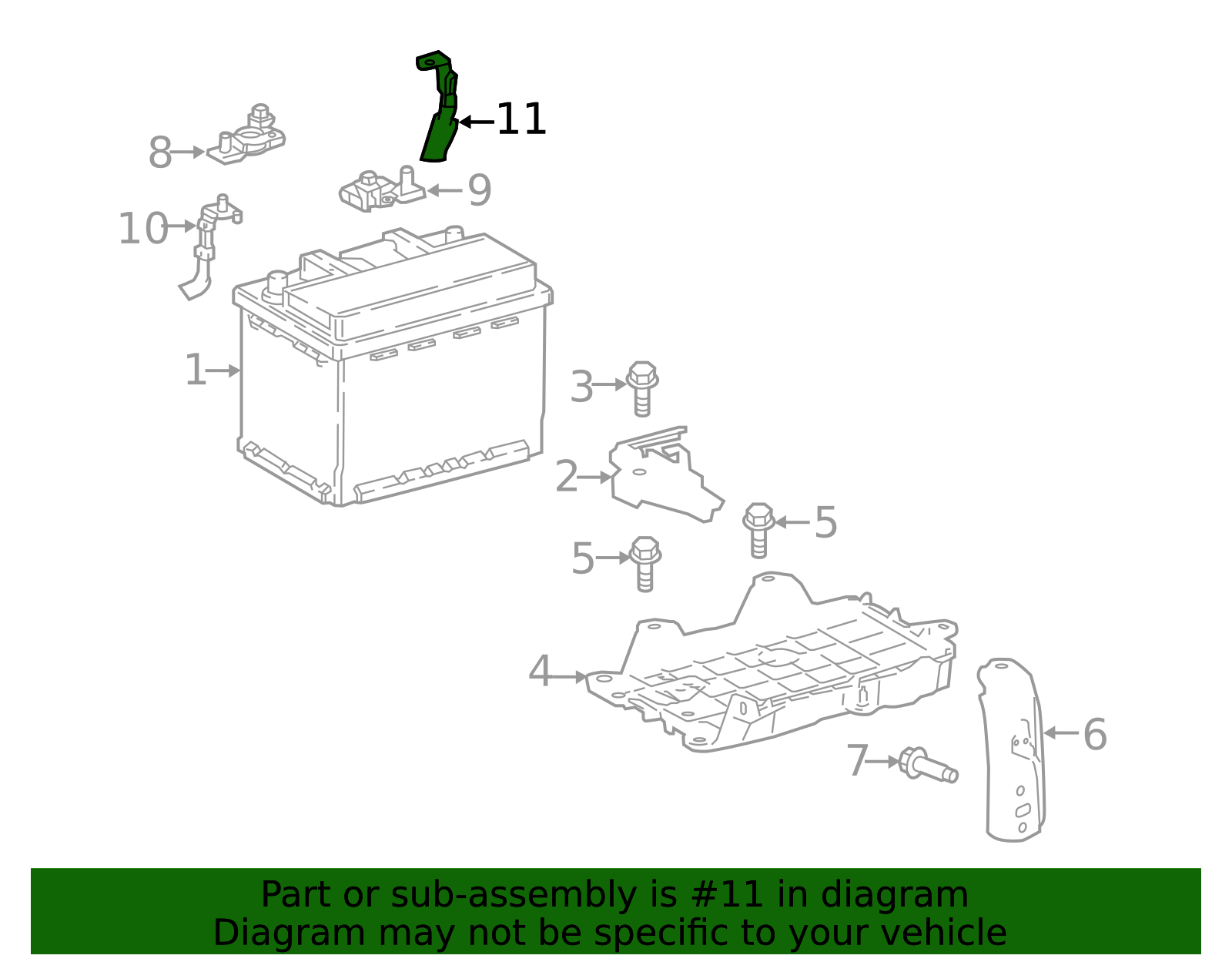 2018-2024 Toyota Camry Battery Cable 82123-06110 | OEM Parts Online