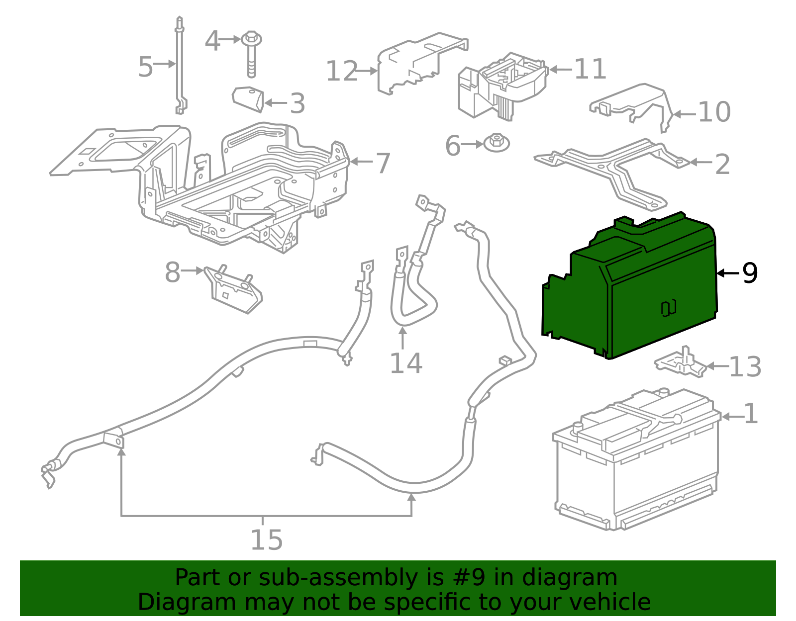 2019-2025 Cadillac XT4 Battery Cover 84640368 | Capital Chevy Parts