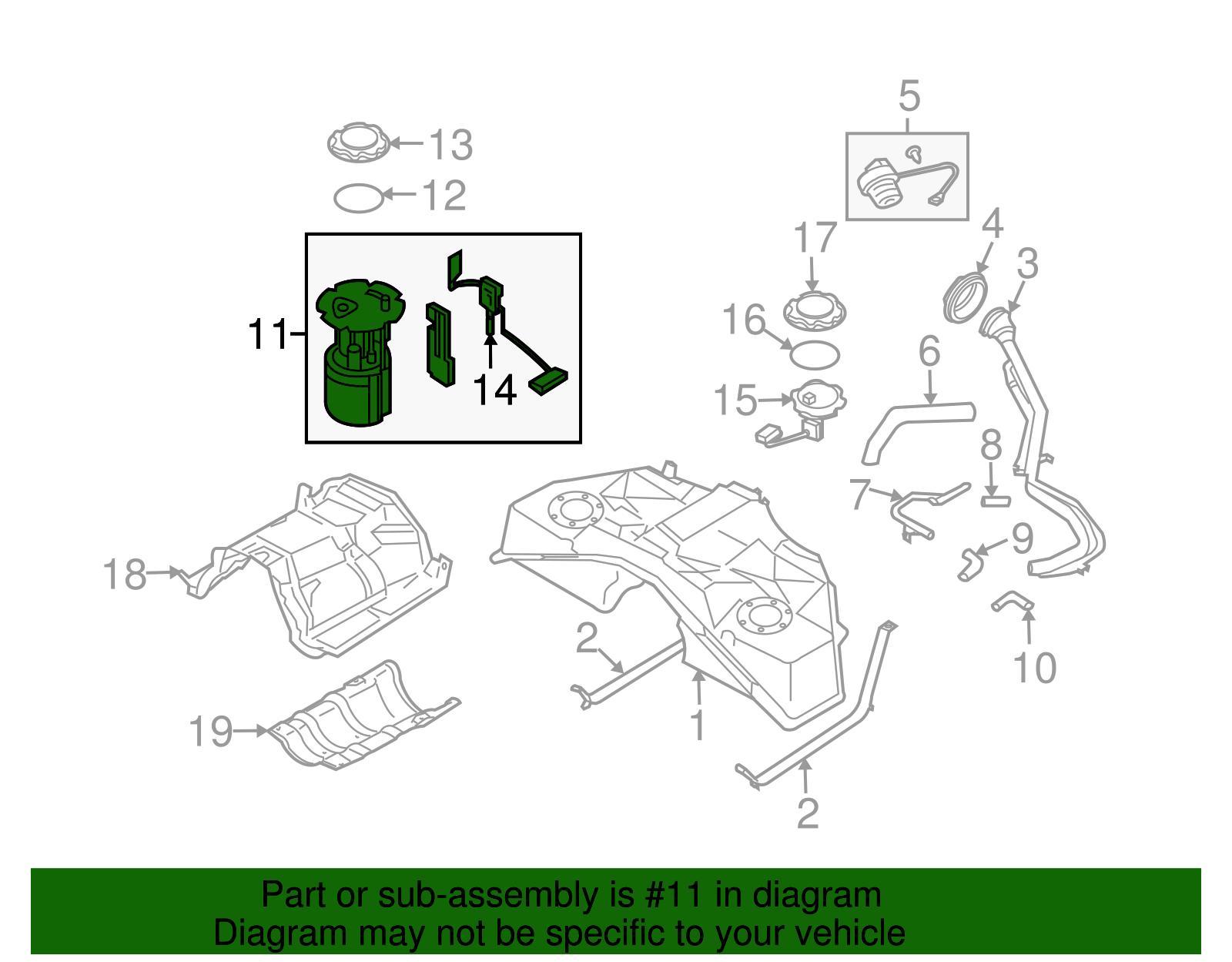 2016-2019 Infiniti Fuel Pump Assembly 17040-6HA0A | Infiniti of Nashua
