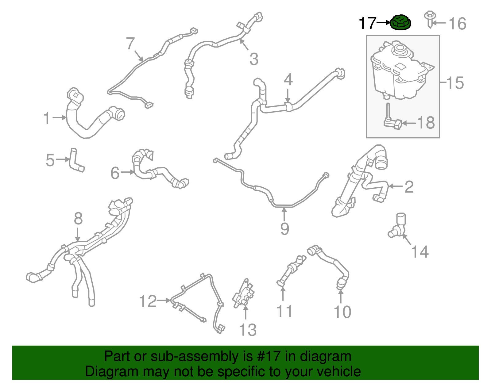 2016-2025 Land Rover Cap LR176860 | OEM Parts Online