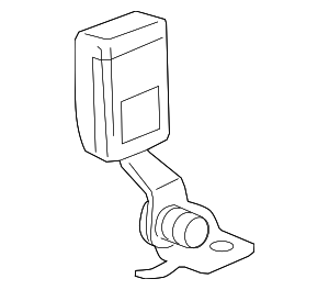 2014-2020 Chevrolet Impala Jet Black Rear Seat Belt with Buckle ...