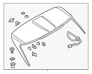 2016-2018 Lincoln MKX | Spoiler | FA1Z-5844210-AB | Walls' Ford Parts