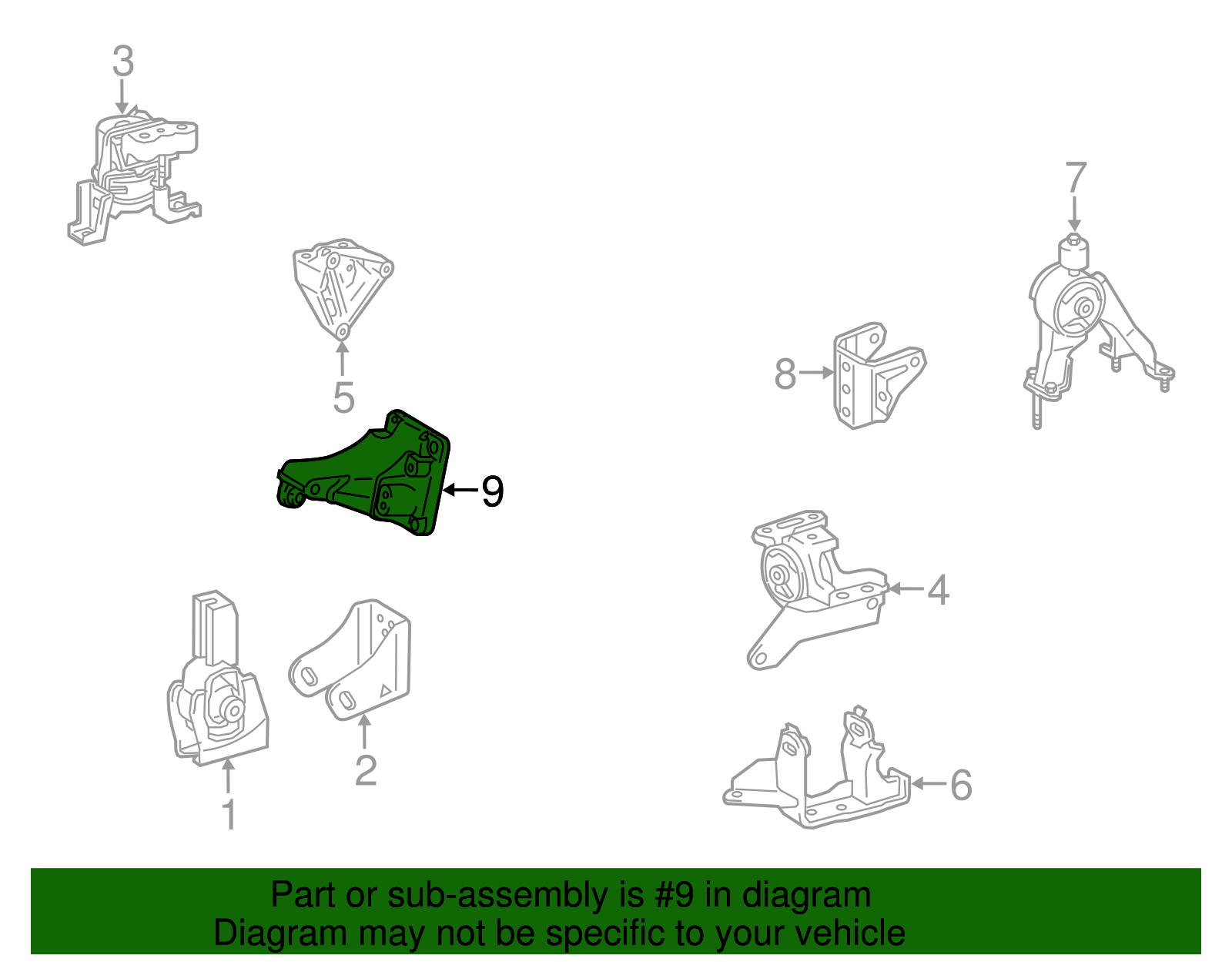 2008-2019 Toyota Alternator Bracket 12511-37010 | Toyota Parts Center