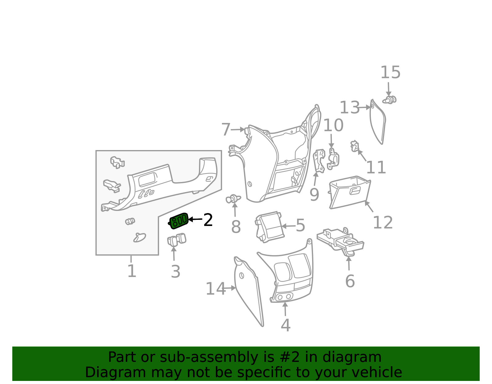 2004-2008 Toyota Sienna Switch Bezel 55446-AE010-B0 | MotorMotor