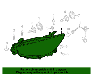 2013-2016 Mazda CX-5 Composite Headlamp KJ01-51-041C | OEM Parts Online