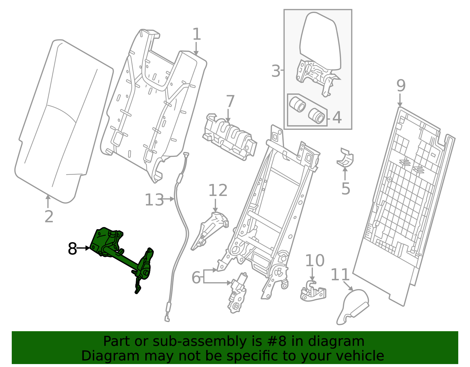72506-0E010 - High-Quality Recline Adjuster for 2024-2025 Lexus ...