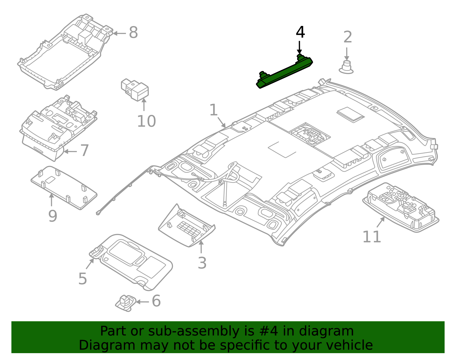 2020-2025 Nissan Sentra Grip Handle 73940-6LB0A | Bill Kay Nissan Parts