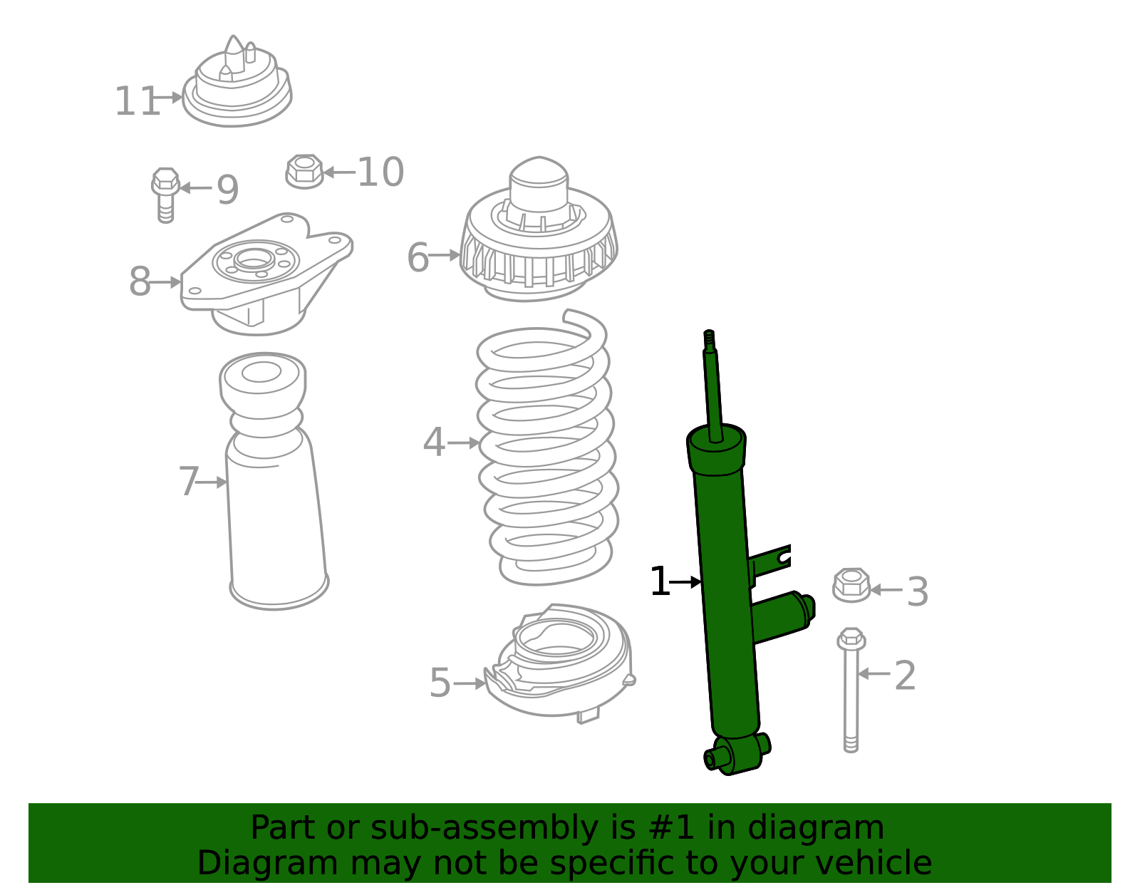 2021-2025 BMW 430i 2021-2024 BMW 430i - Strut 33-52-6-879-378 | BMW ...