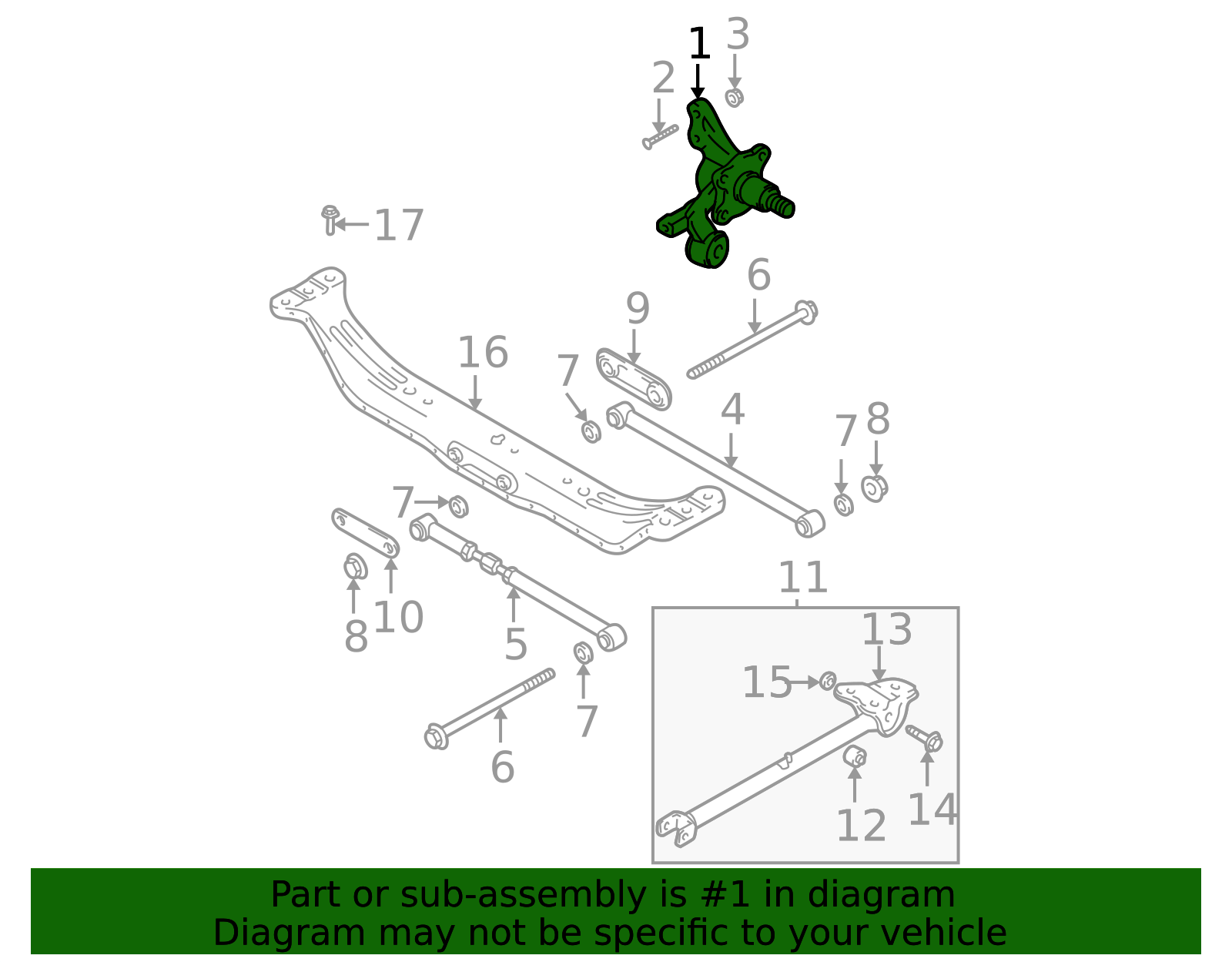 2001-2003 Hyundai Elantra Knuckle 52760-2D000 | QuirkParts