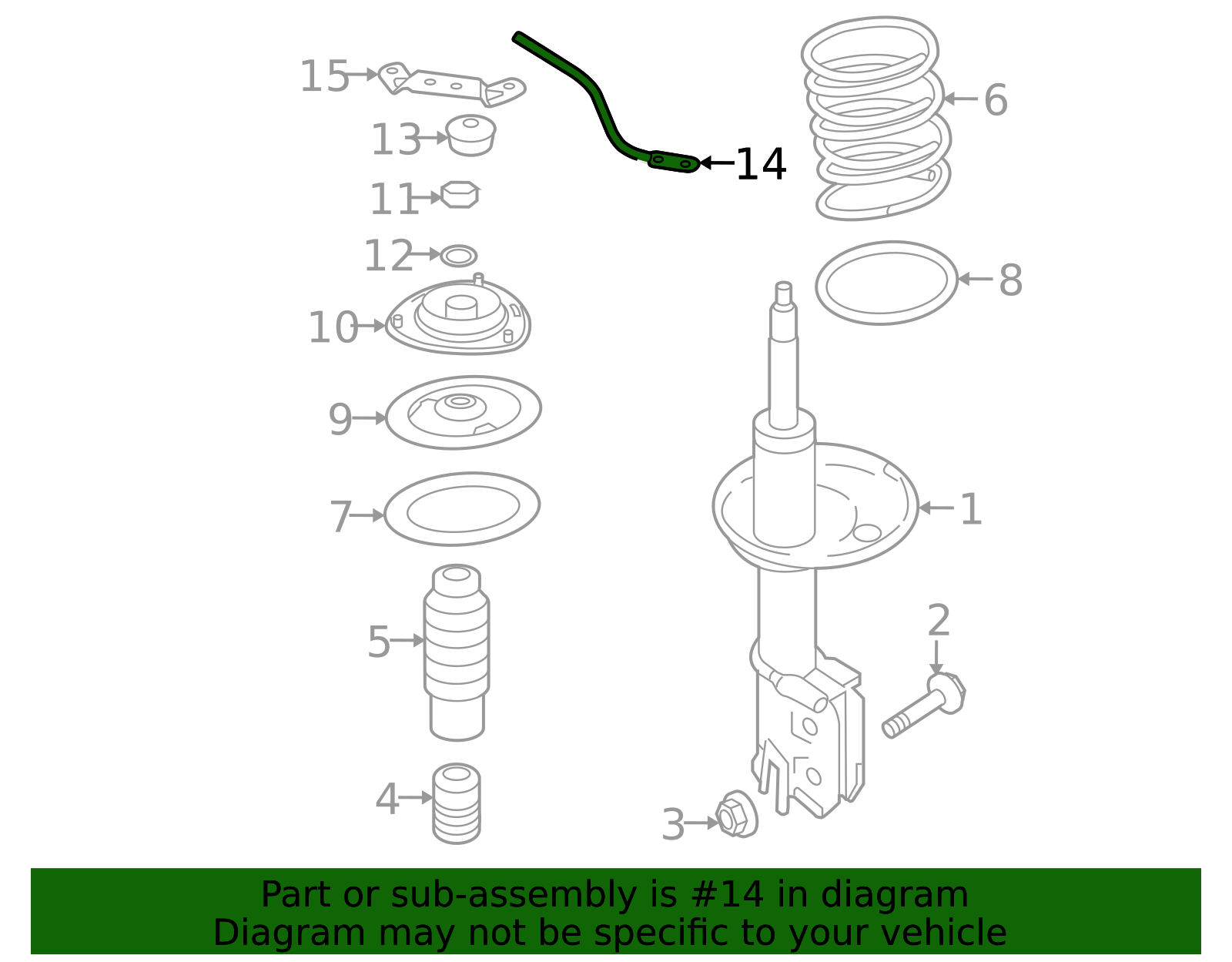 54681-2E010 - High-Quality Suspension Strut Brace for 2006-2009 Hyundai ...