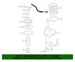 54681-2E010 - High-Quality Suspension Strut Brace for 2006-2009 Hyundai ...