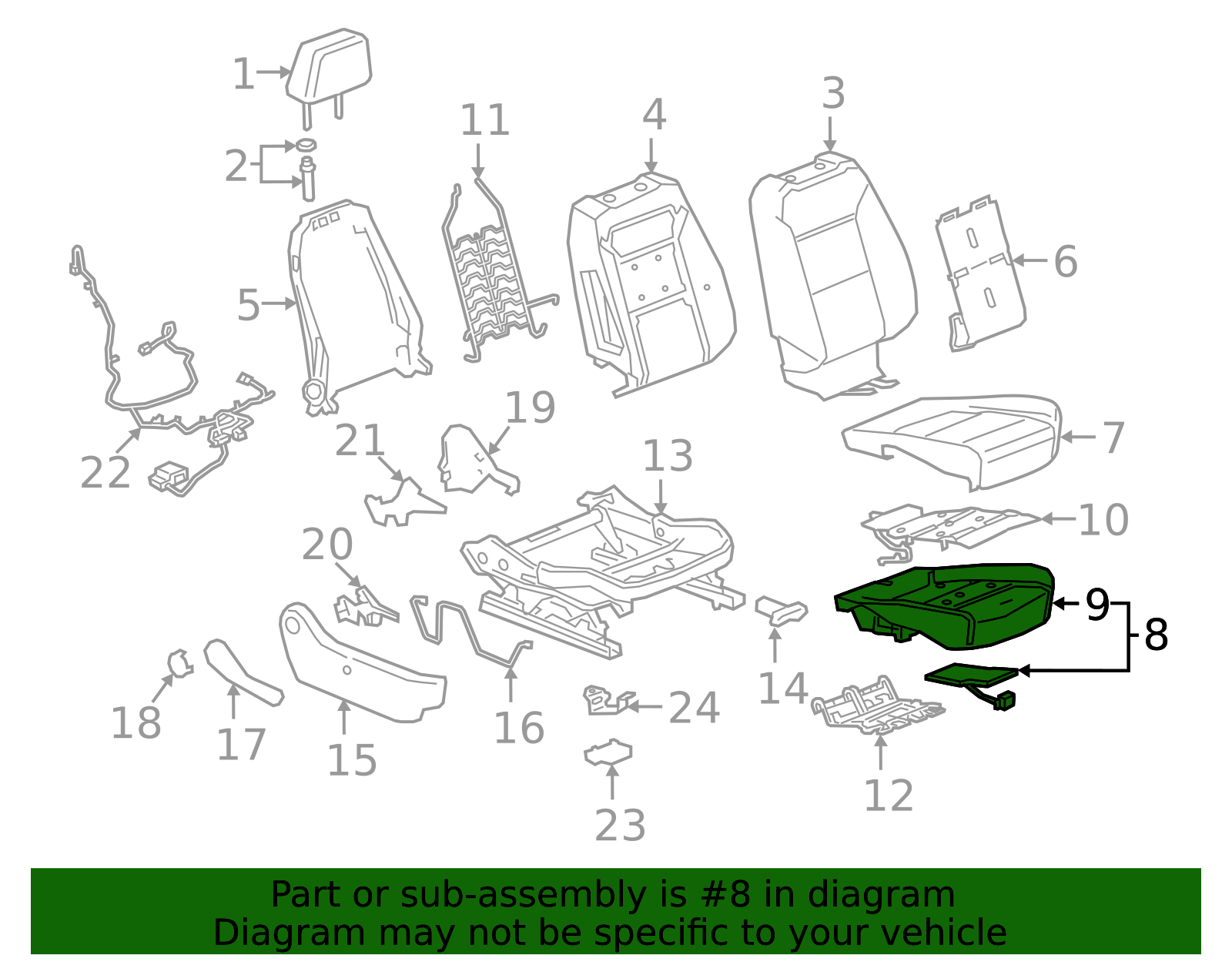 2023-2025 GM Occupant Sensor 86783812 | Shop Matick Buick GMC