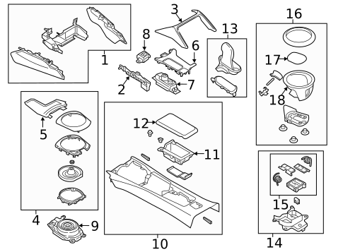 Center Console for 2025 Mazda MX-5 Miata | Mazda Parts Connect