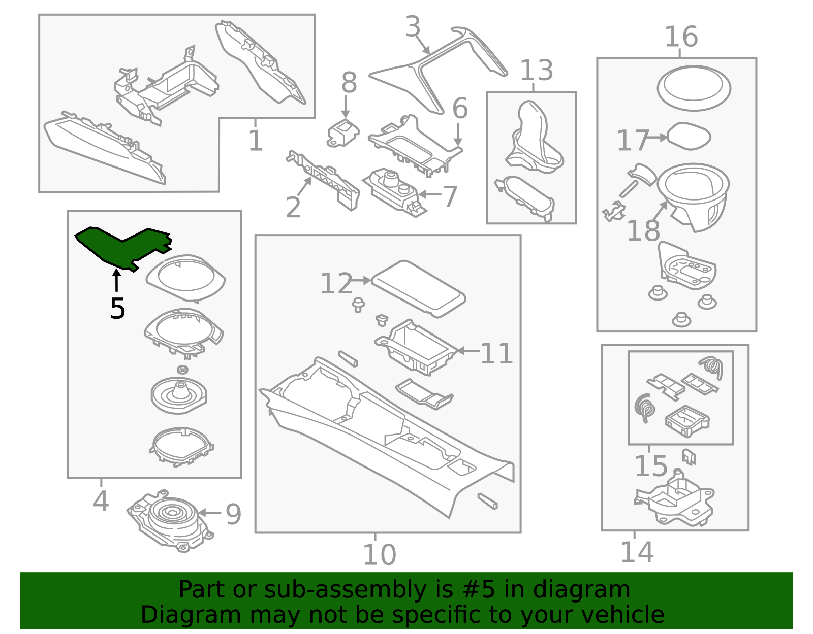 2016-2025 Mazda MX-5 Miata | Shift Panel Cover | N243-64-360 | Mazda ...
