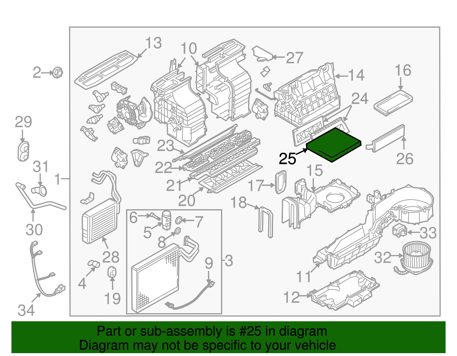 2006-2013 Suzuki Grand Vitara 2006-2013 Suzuki Grand Vitara - Cabin Air Filter 95861-64J10 ...