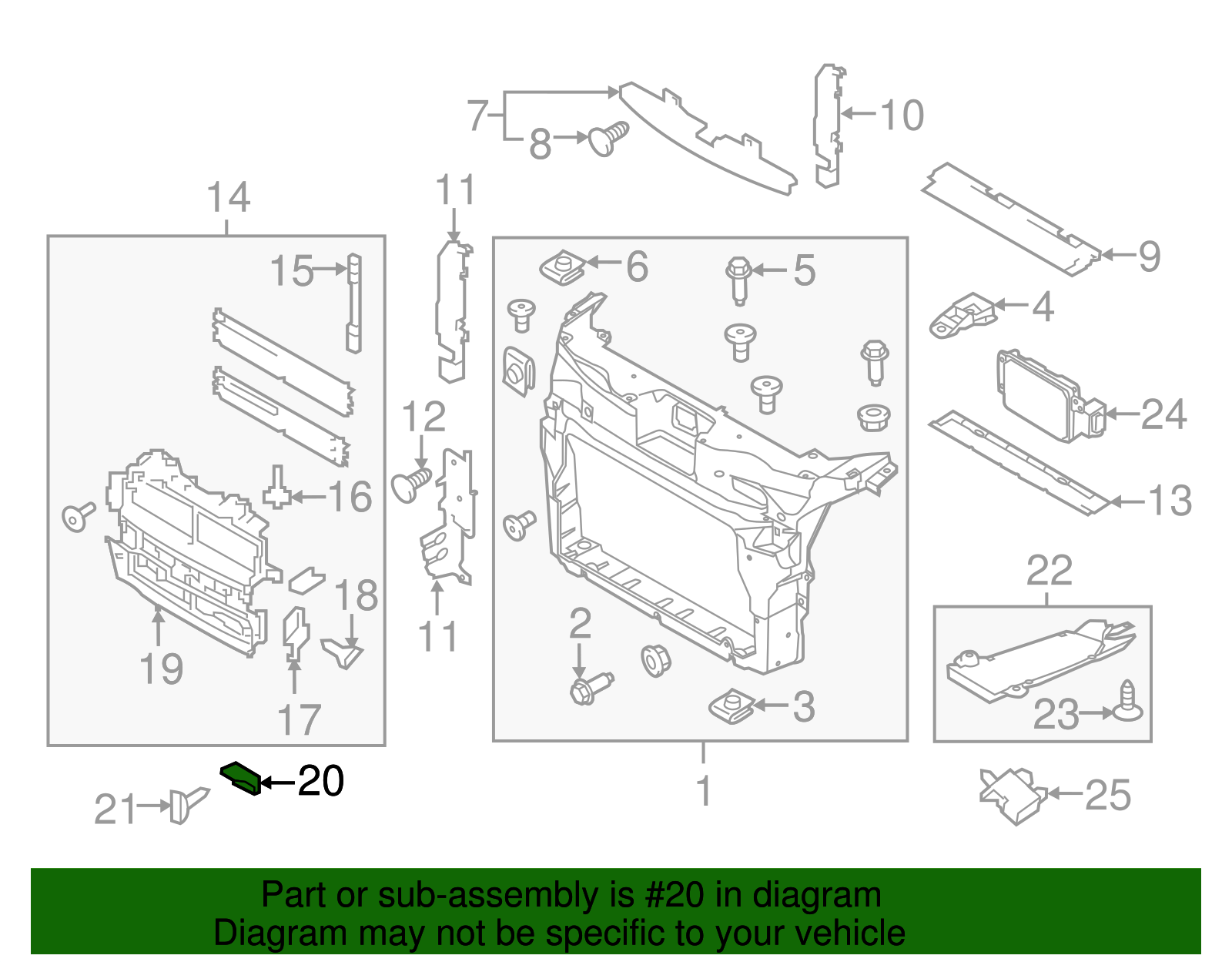 2016-2019 Ford Explorer Lower Bracket Support Bracket FB5Z-8B455-B ...