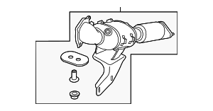 D2BZ-5E212-A - Catalytic Converter 2014-2019 Ford Fiesta | Big 3 Auto Parts