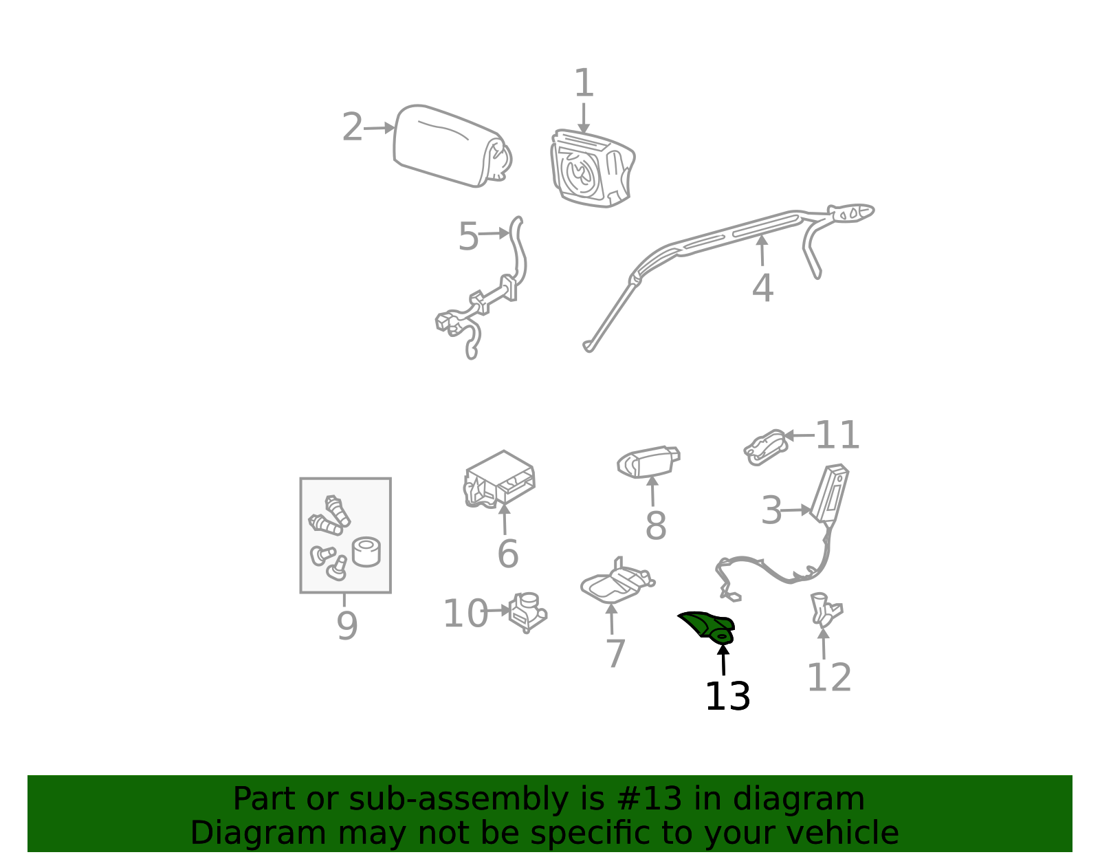 7L2Z-14B422-A - 2006-2010 Ford - Occupant Sensor | My Ford Parts
