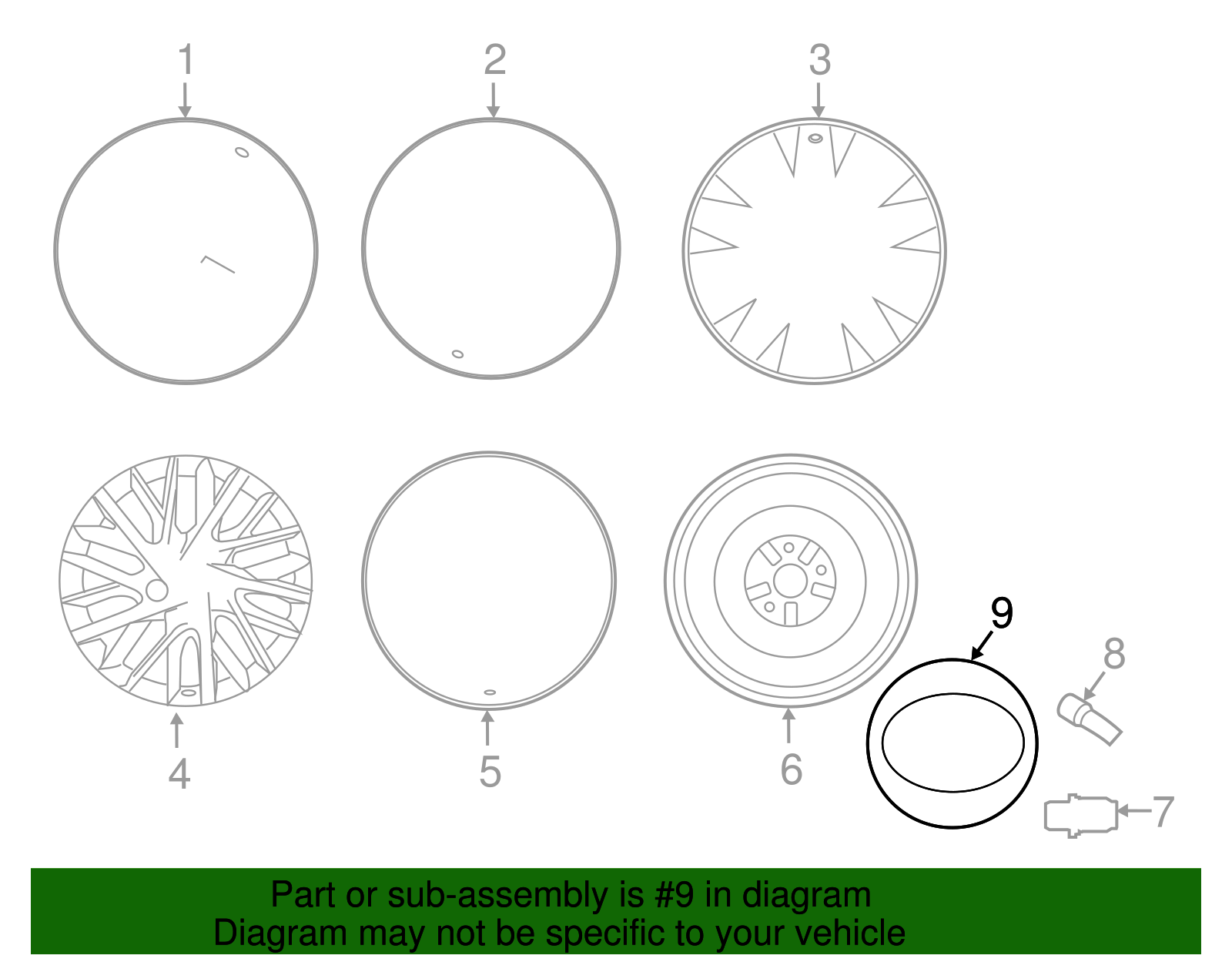 2007-2019 Lexus Center Cap 42603-50300 | OEM Parts Online