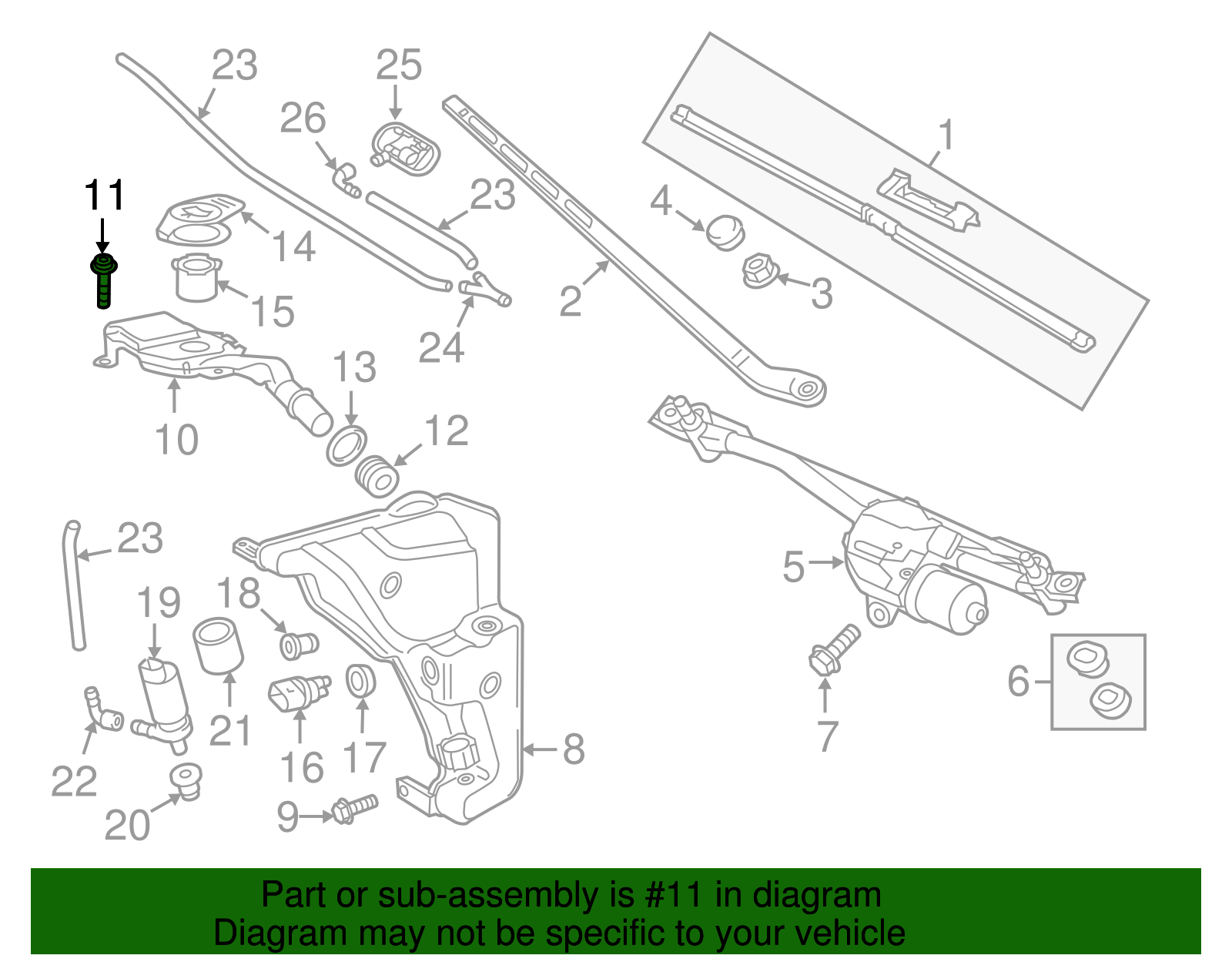 2011-2025 Audi Washer Fluid Reservoir Filler Pipe Bolt WHT-002-612 ...