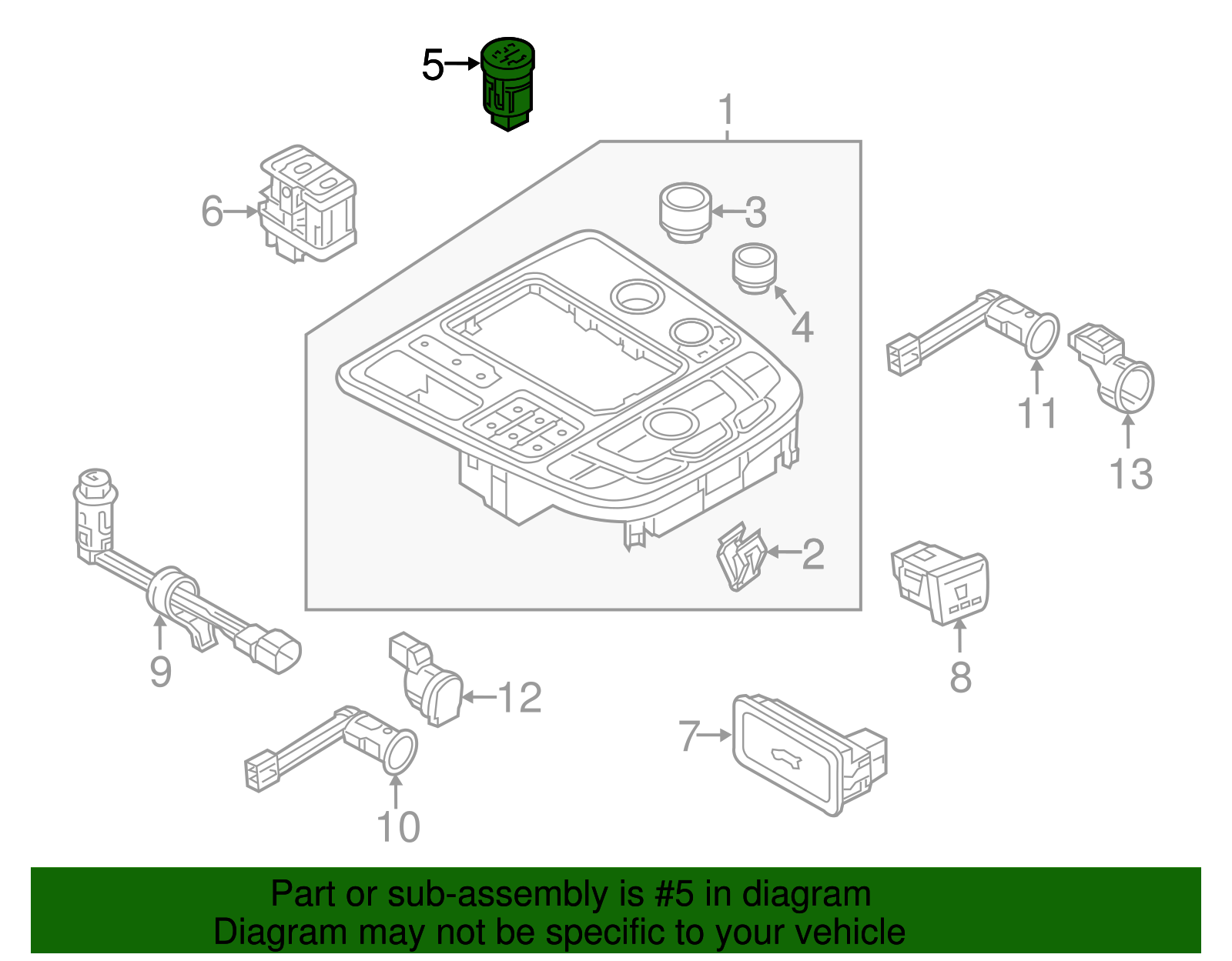 4G1-905-217-A - Power Switch 2012-2018 Audi | Audi OEM Parts Guy